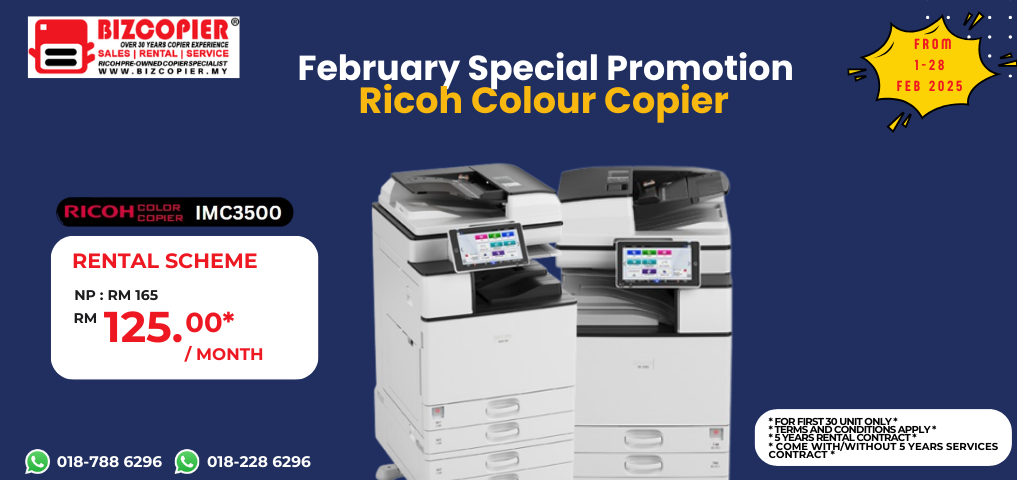 RICOH COPIER RENTAL SCHEME - Bizcopier Solutions Sdn Bhd